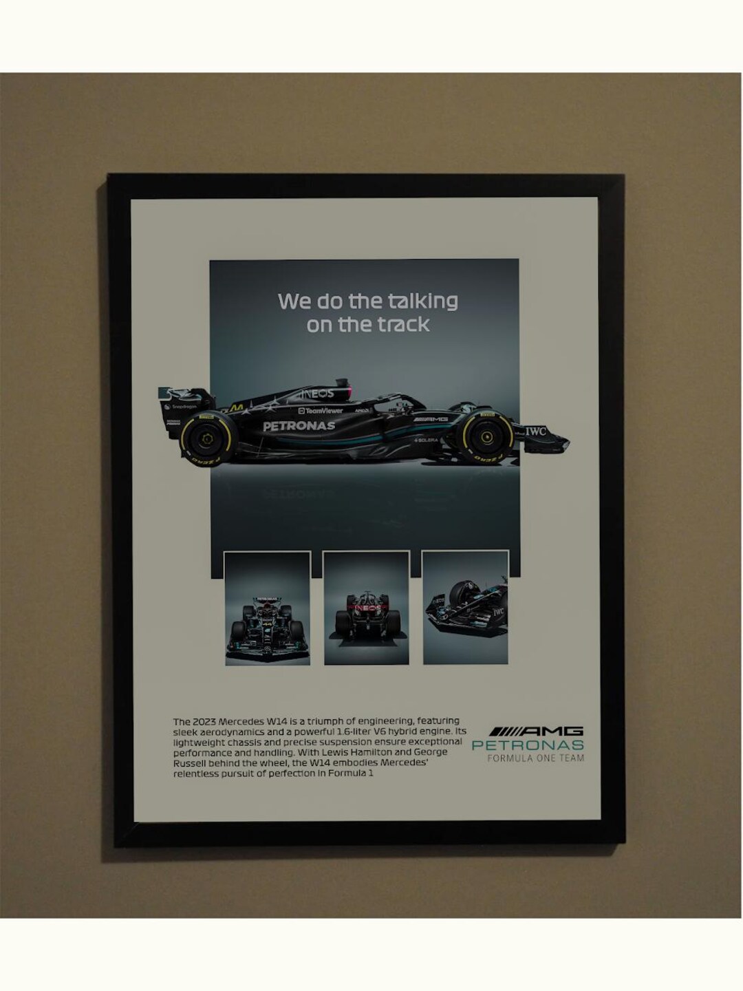 Mercedes Formula 1 Wall Hanging - Etsy
