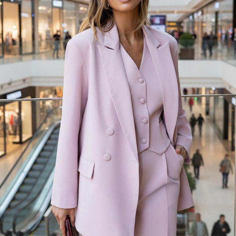 Pink Formal Womens Suit - Etsy