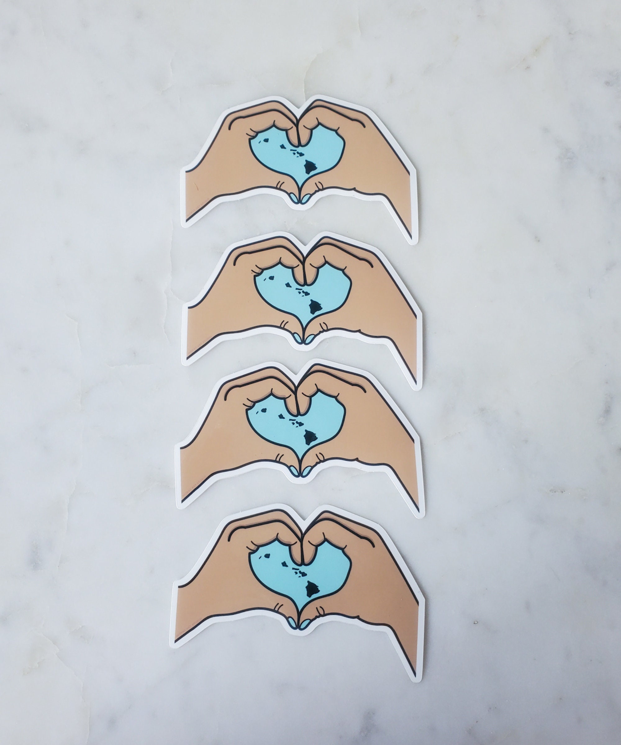 Hawaiian Islands Sticker Water Proof Vinyl Decal for Water Bottle ...