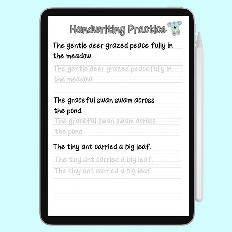 Neat Handwriting Practice Sheets, Printable Handwriting Worksheets ...