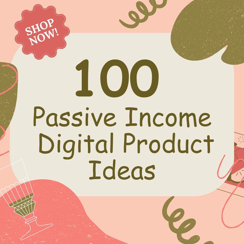 Top 100 Digital Product Ideas, Make Money Online , Selling on Etsy ...