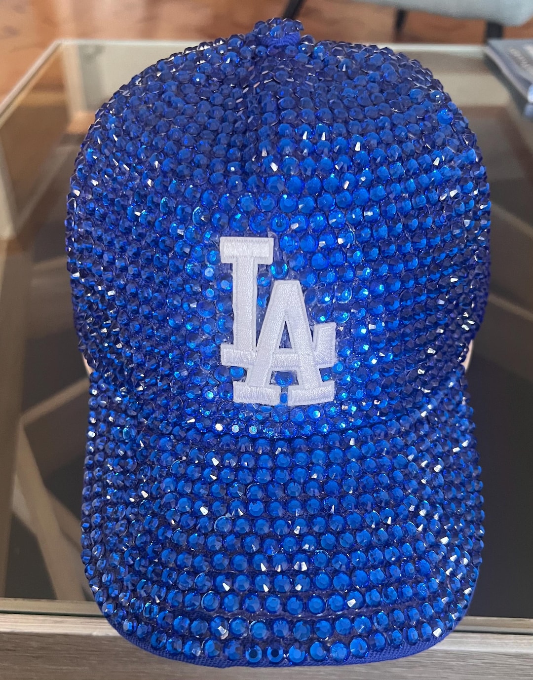 Custom Full Rhinestone Baseball Cap, Adjustable Hat, MLB, NFL, NBA ...