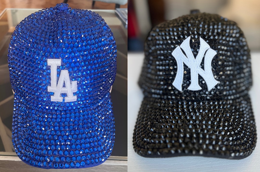 Custom Full Rhinestone Baseball Cap, Hat, MLB, NFL, College Team - Etsy