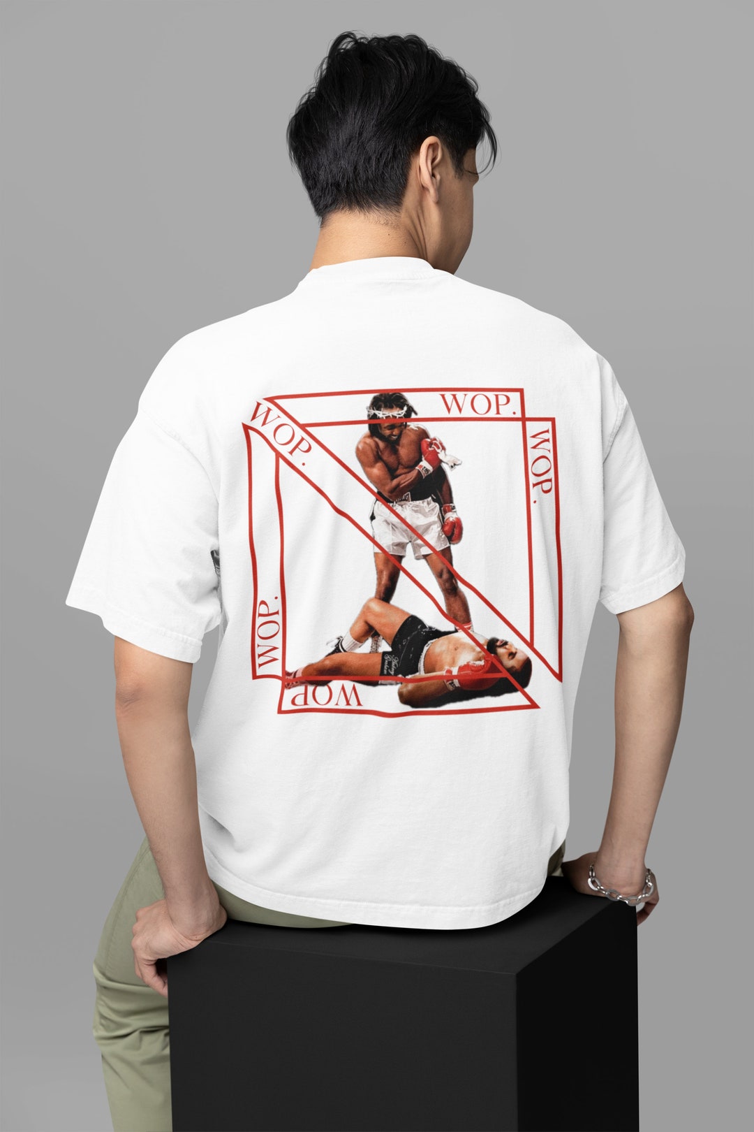 Kendrick Vs Drake "wop" PREMIUM Heavyweight Oversized Tee - Not Like Us ...