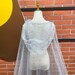 Silver Gray Wedding Cloak Hooded Cape for Wedding Star Glitter Wedding ...