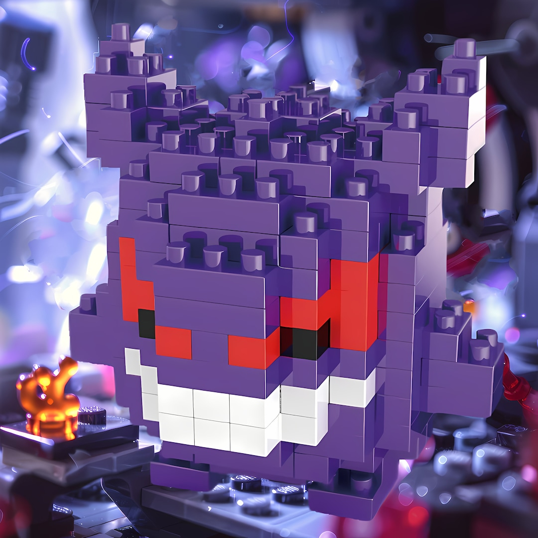 Pokemon Gengar Mini Brick Set - Etsy