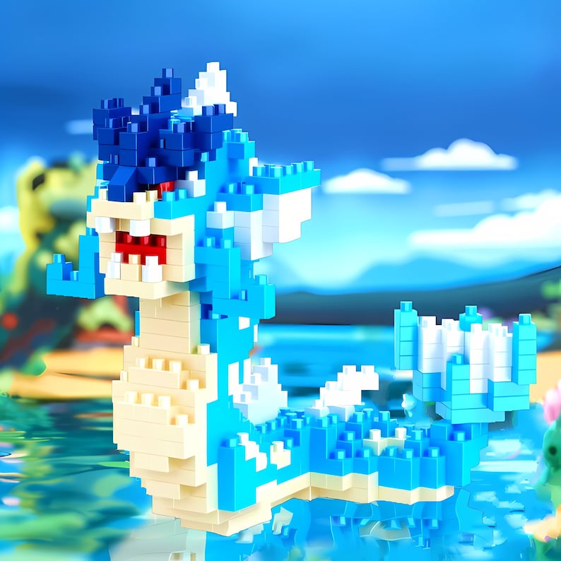 Pokemon Gyarados Mini Brick Set - Etsy