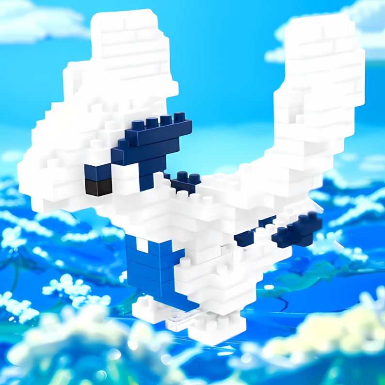 Pokemon Lugia Mini Brick Set With 313 Pieces Includes Character and ...
