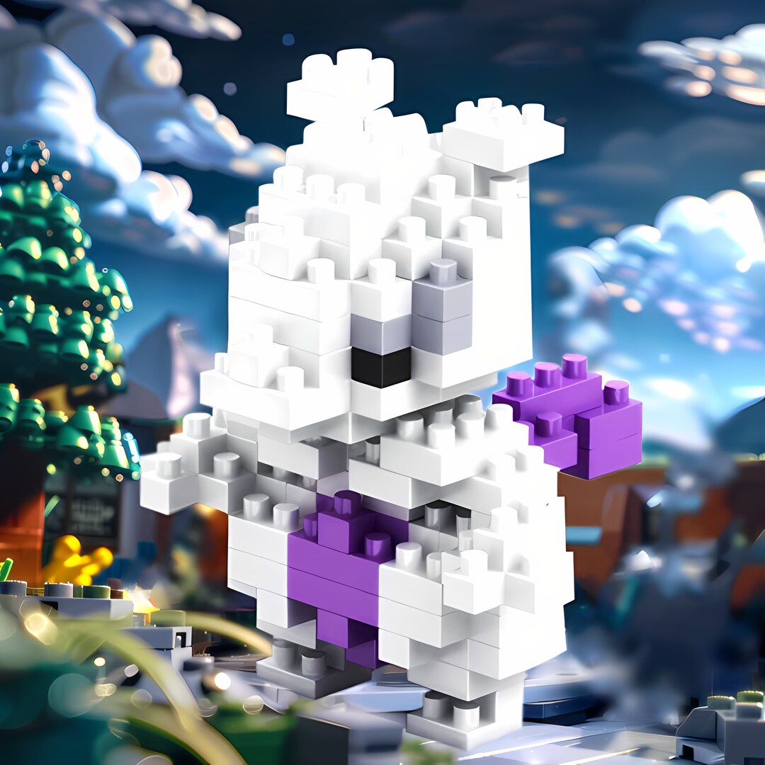 Pokemon Mewtwo Mini Brick Set - Etsy