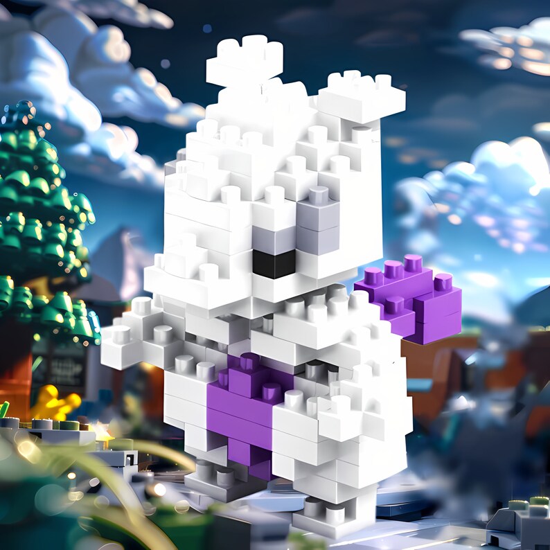 Pokemon Mewtwo Mini Brick Set - Etsy