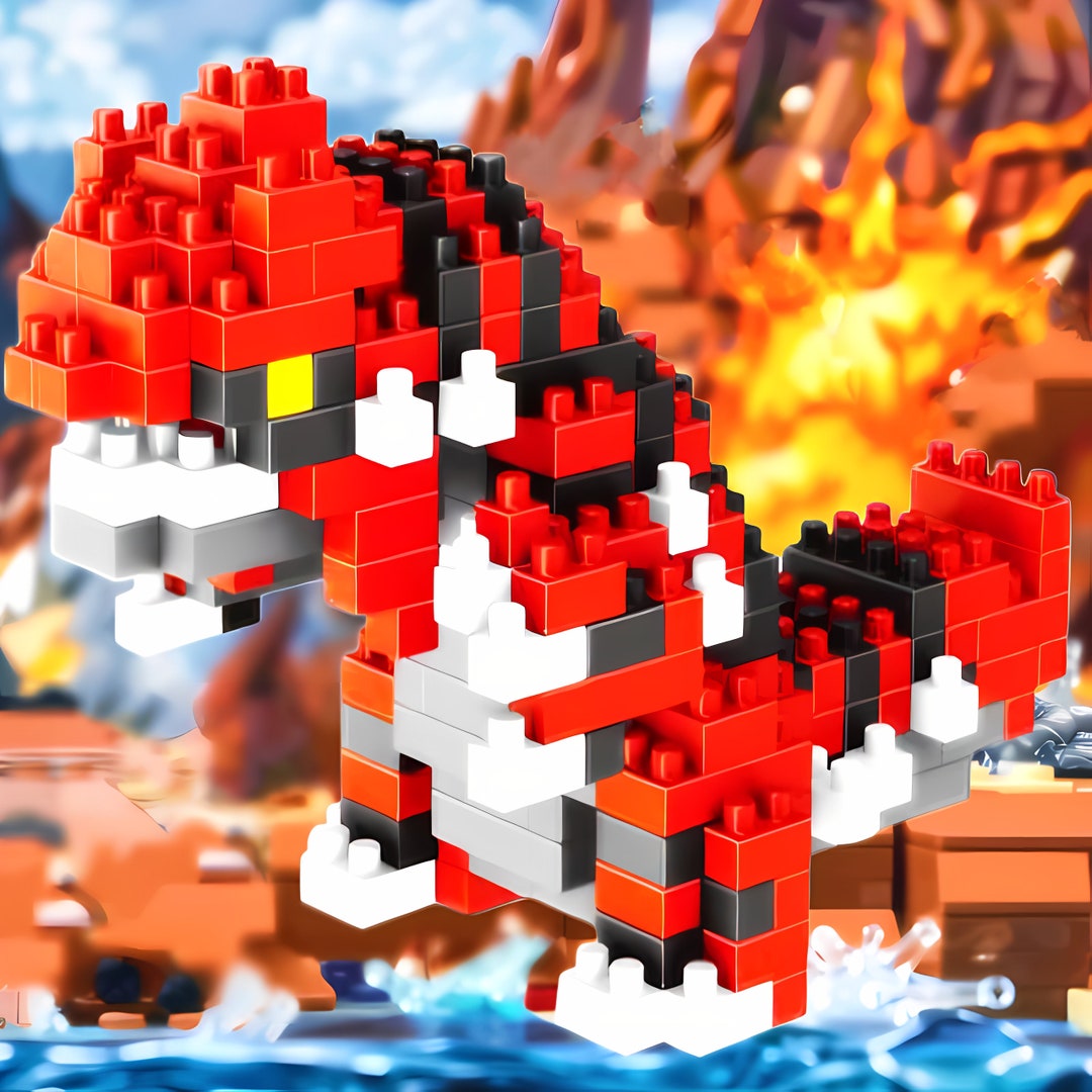 Pokemon Groudon Mini Brick Set - Etsy