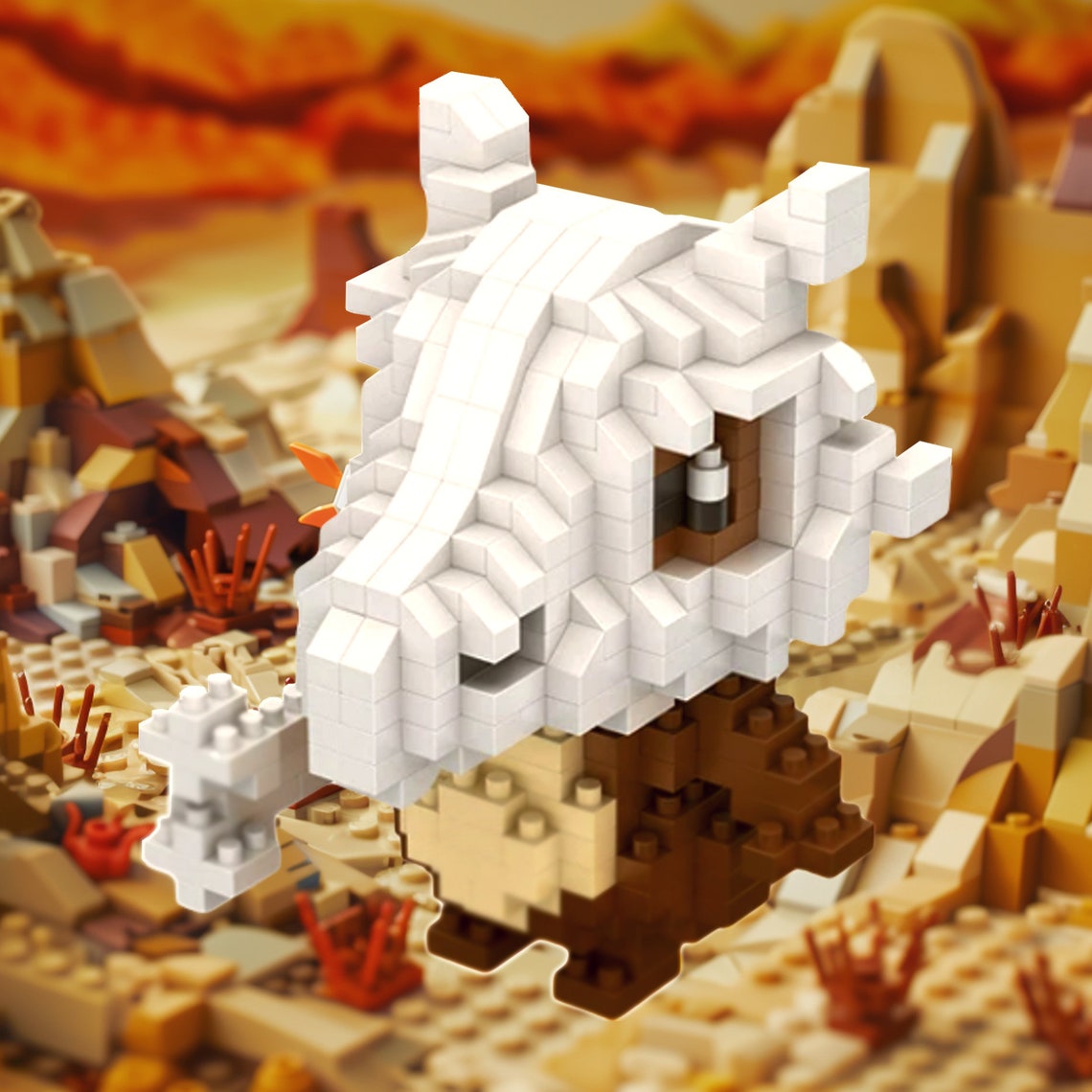 Pokemon Cubone Mini Brick Set 364 Piece Brick Building Set - Etsy