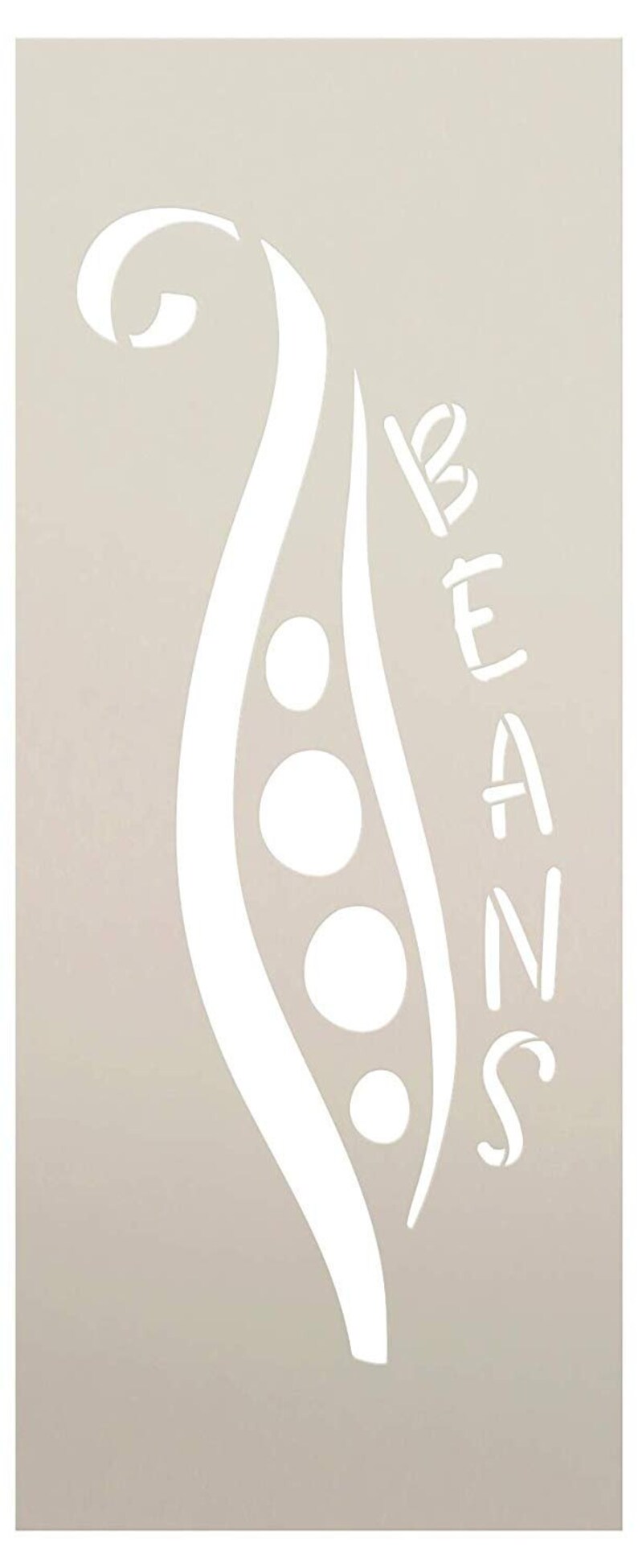 Beans Garden Marker Stencil DIY Spring Backyard Outdoor Home Decor ...