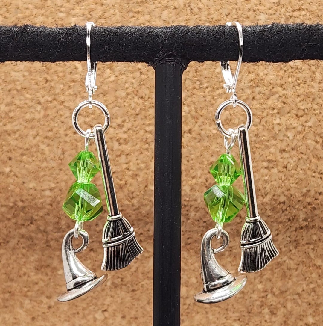 Magical Elphaba Inspired Earrings, Beautiful Wicked Earrings, Elphaba ...