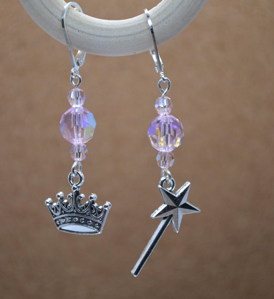 Sparkling Glinda-inspired Earrings for a Magical Look, Unique Wicked ...