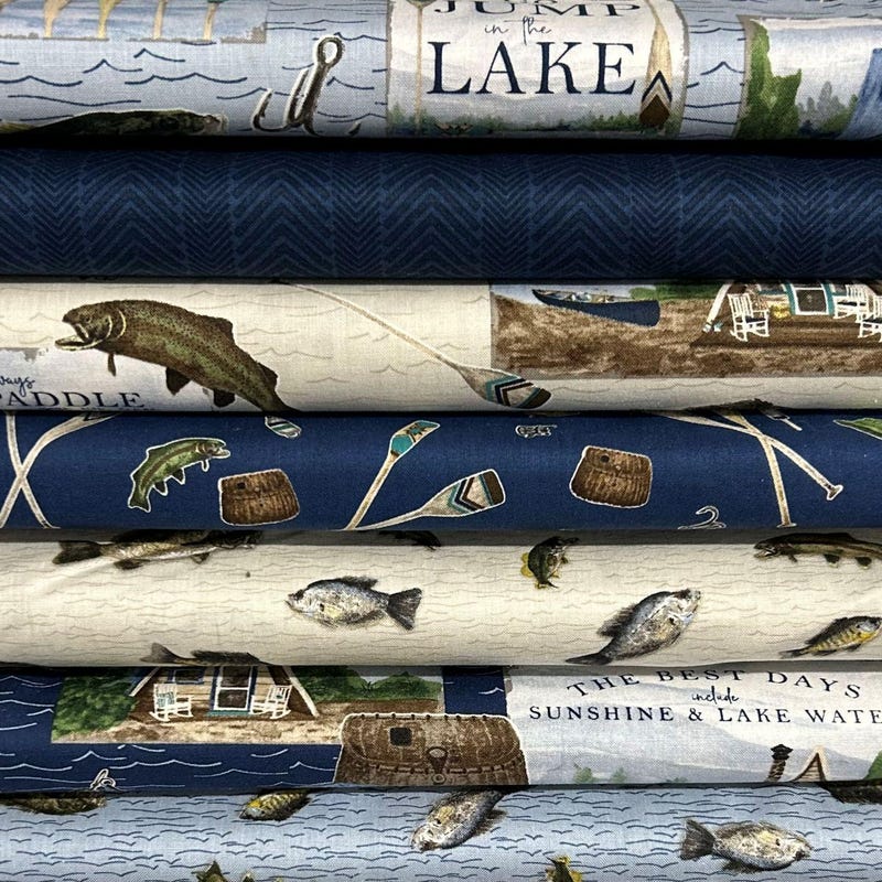 Lake Fabric - Etsy