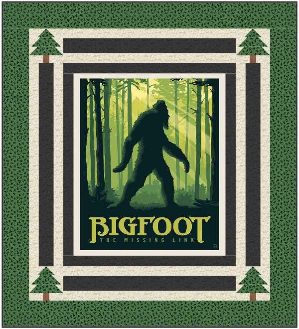 Bigfoot Among the Pines Quilt Kit Featuring the Legends of the National ...