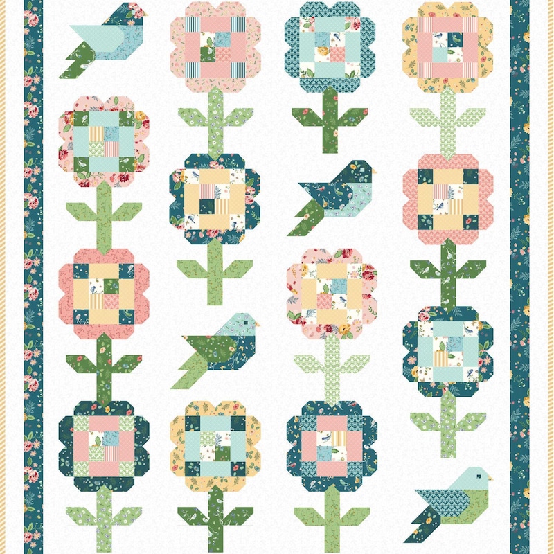 Sparrows Quilt Kit - Etsy