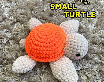 2in1 Crochet Giant & Large Turtle Pattern, Amigurumi, Jumbo Crochet Sea ...