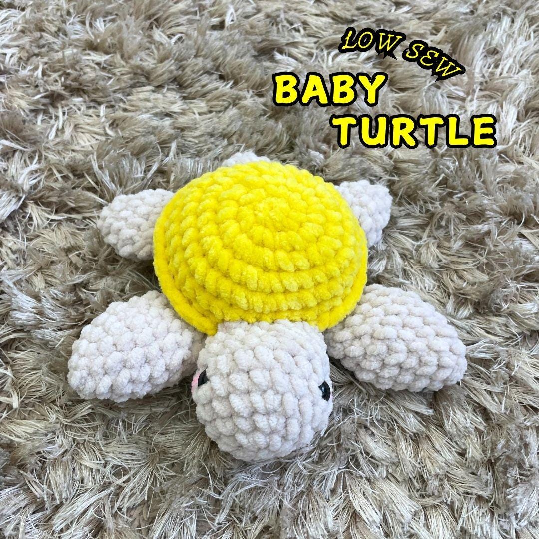 Crochet Tiny Turtle Pattern, Amigurumi Pattern, Jumbo Crochet Sea ...