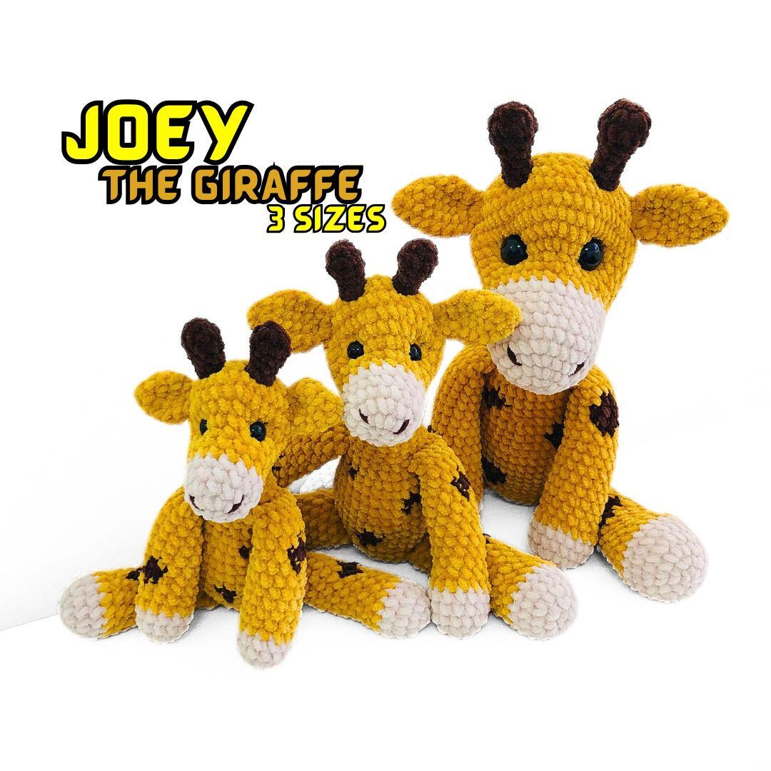 3in1 Low Sew Crochet Joey the Giraffe Patterns, Amigurumi Pattern ...
