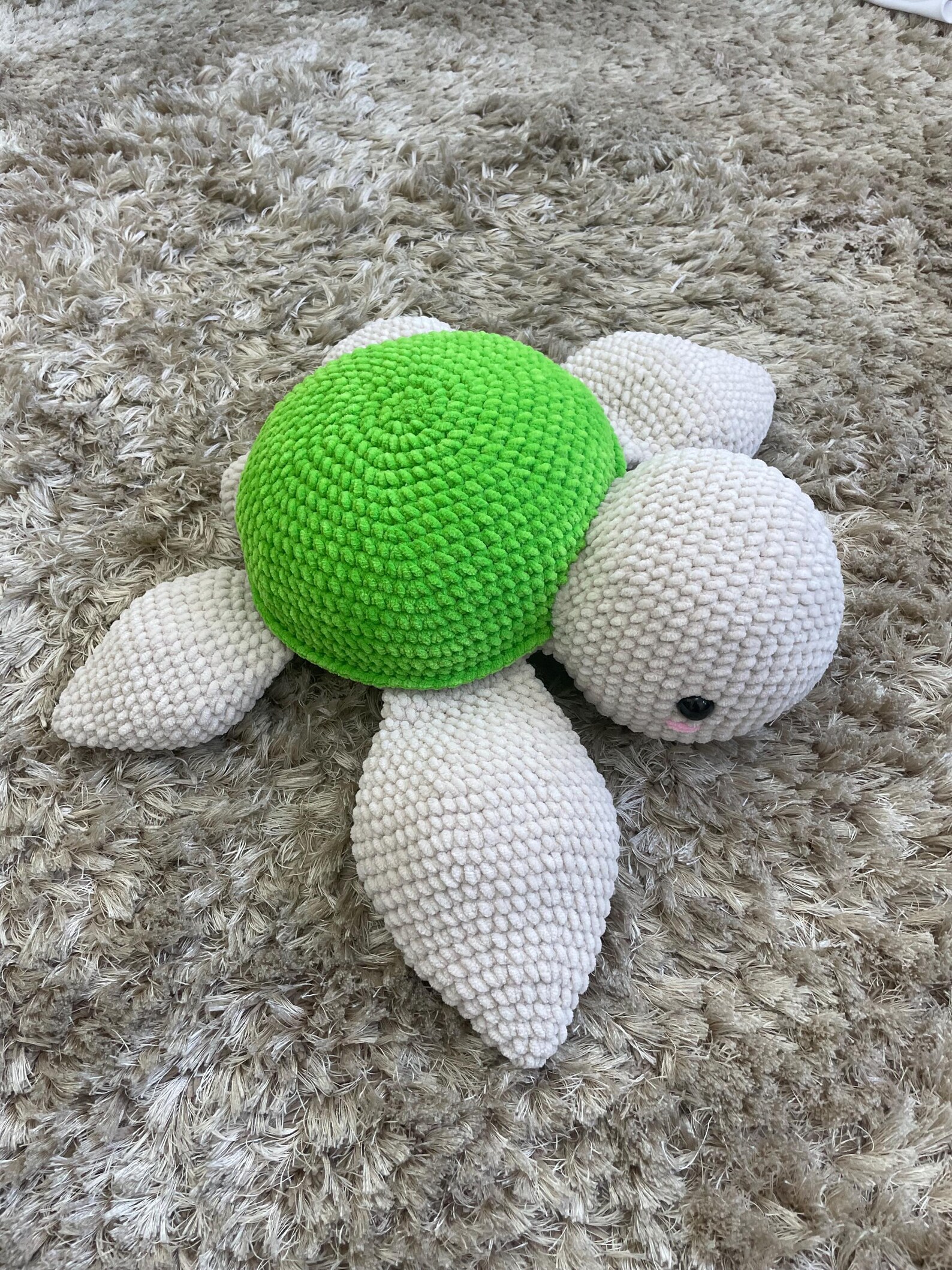 2in1 Crochet Giant & Large Turtle Pattern, Amigurumi, Jumbo Crochet Sea ...