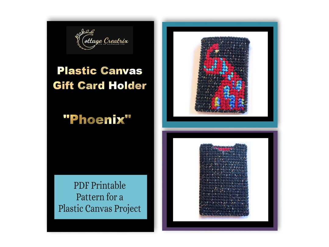 Plastic Canvas Pattern Phoenix Gift Card Holder - Etsy
