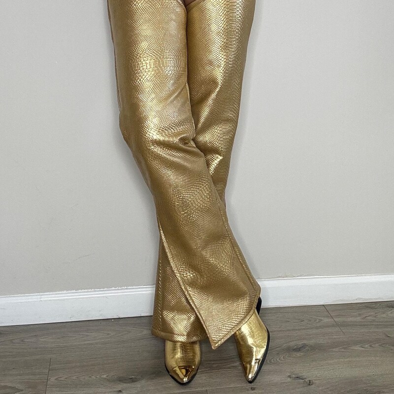 Black and Gold Chaps - Etsy