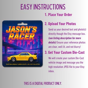 Custom Toy Car Design | Personalized Toy Vehicle | Gift for Him | Die ...