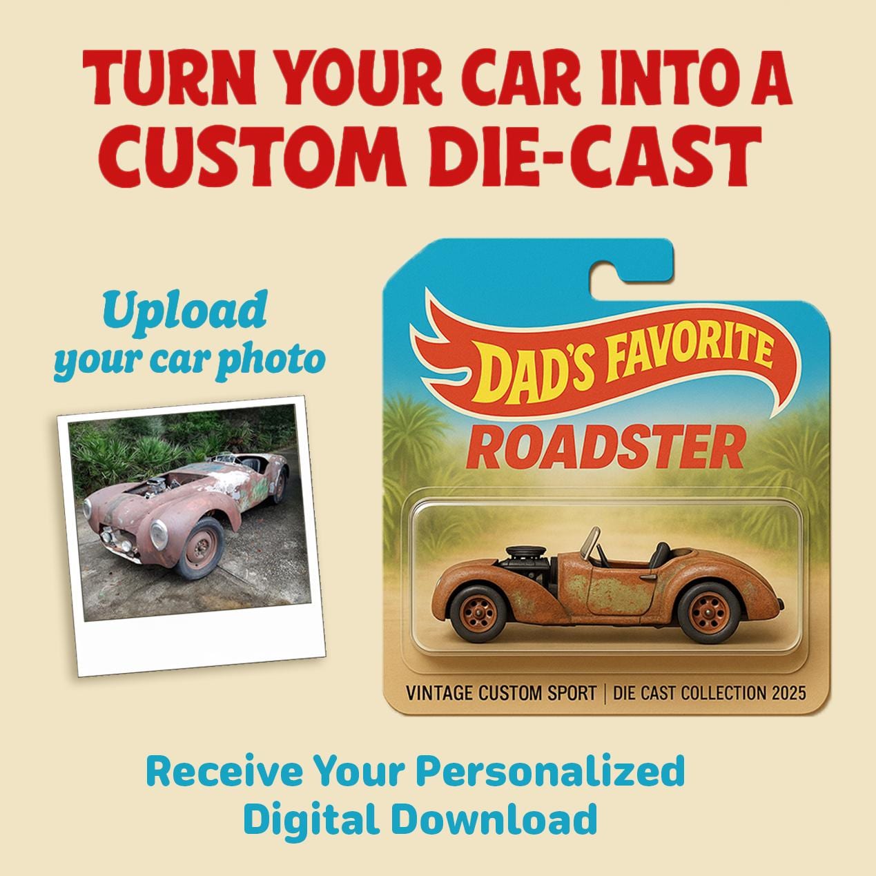 Custom Toy Car Design | Personalized Toy Vehicle | Gift for Him | Die ...