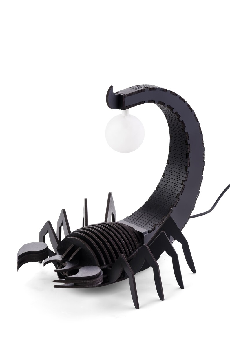 Laser Cut Scorpion Design Desk Lamp & Night Lamp / Unique Lighting ...