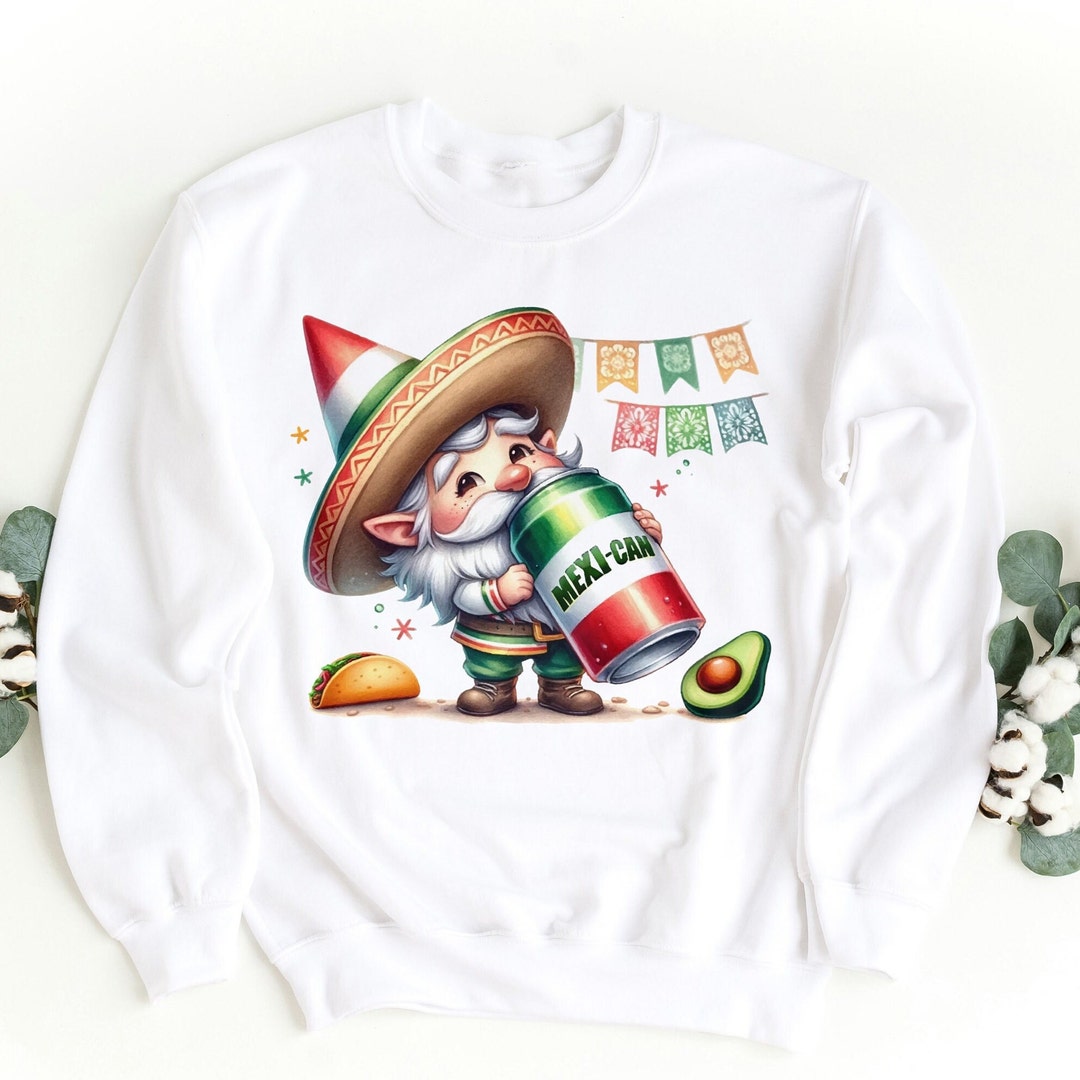 Festive Gnome With Drink Digital Art | Mexican Fiesta Printable | Cinco ...