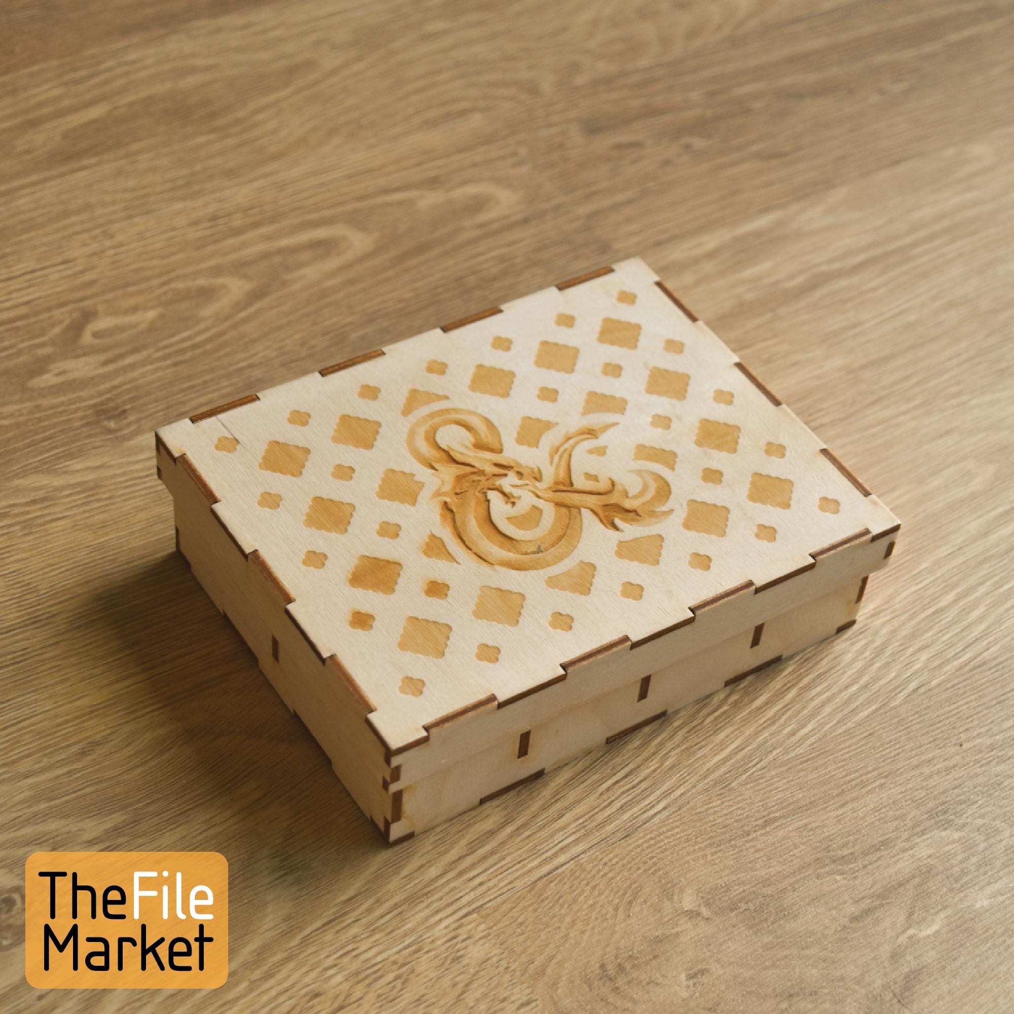 Dice Box - Laser Cut Files - DXF,SVG,AI - Dnd Game - Etsy