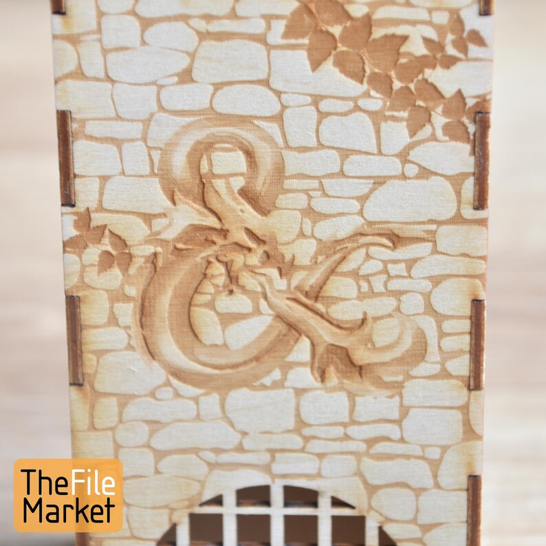 Dice Tower - Laser Cut Files - DXF,SVG,AI - Dnd Game - Etsy