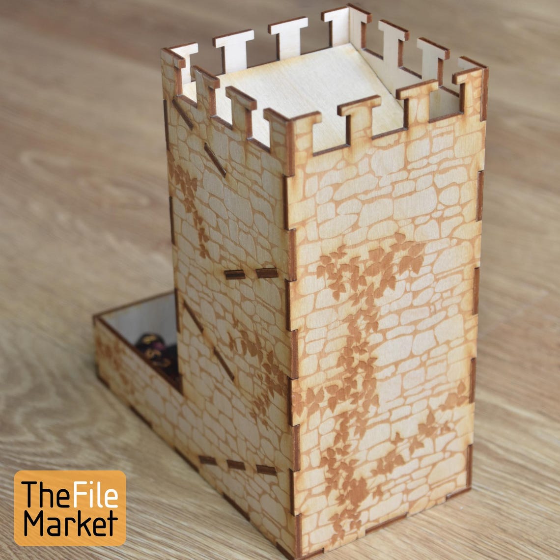 Dice Tower - Laser Cut Files - DXF,SVG,AI - Dnd Game - Etsy