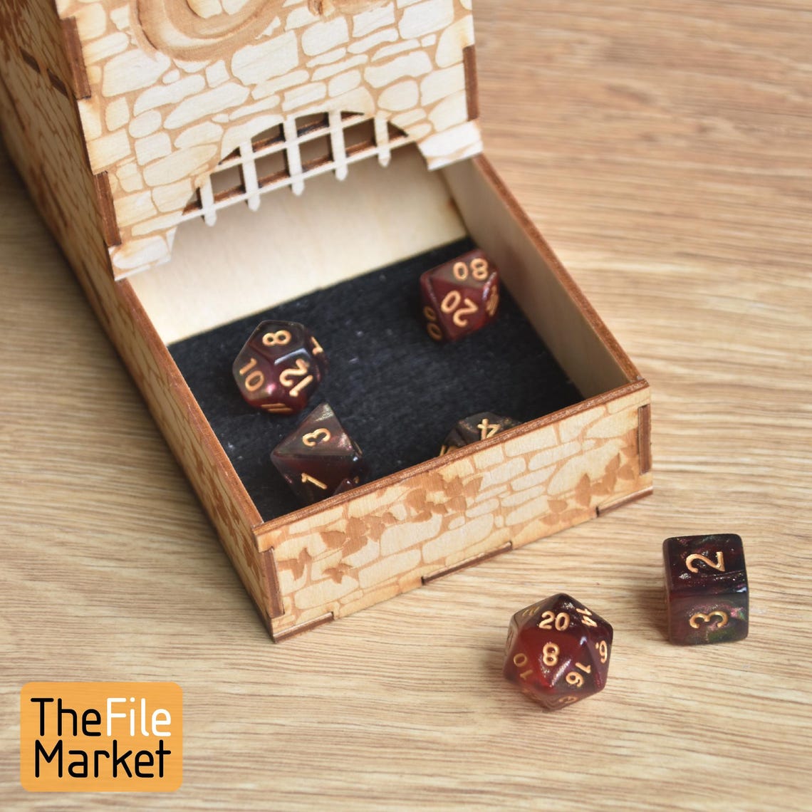 Dice Tower - Laser Cut Files - DXF,SVG,AI - Dnd Game - Etsy