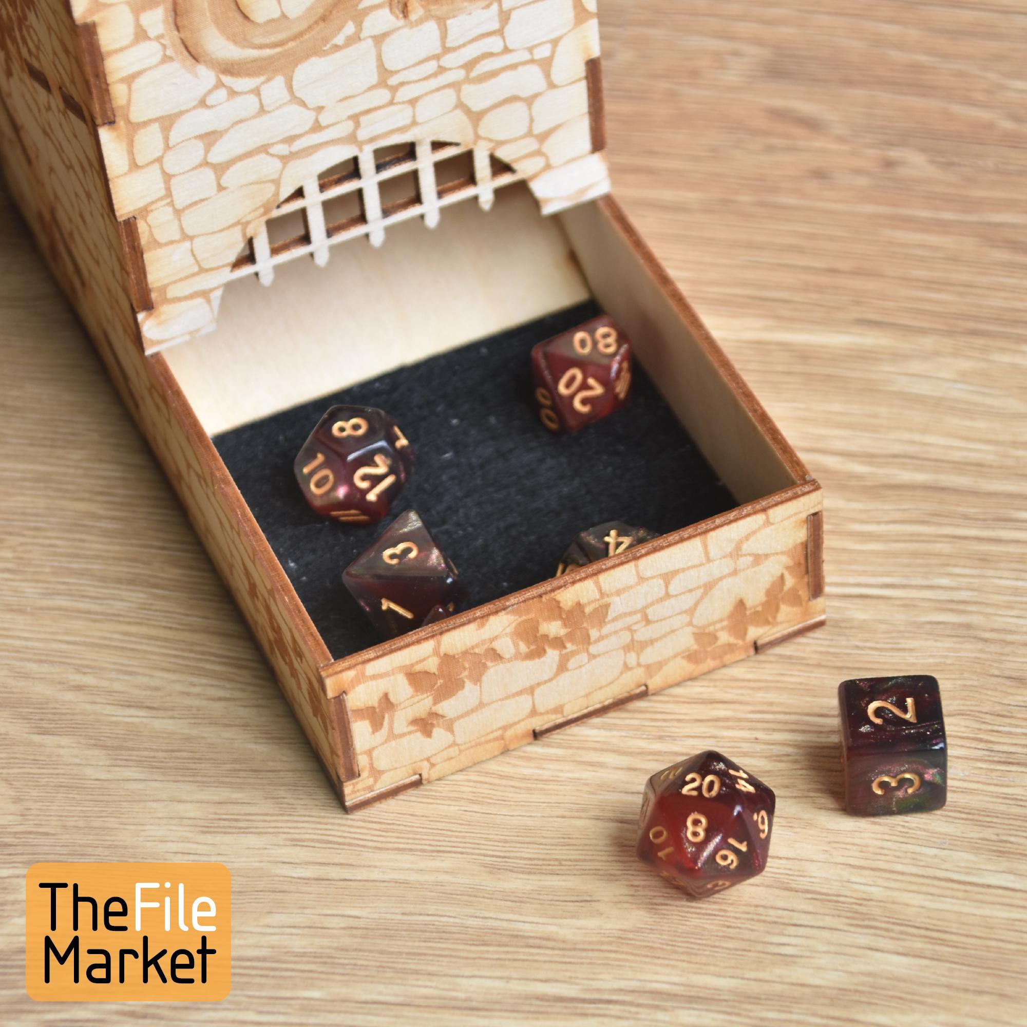 Dice Tower - Laser Cut Files - DXF,SVG,AI - Dnd Game - Etsy