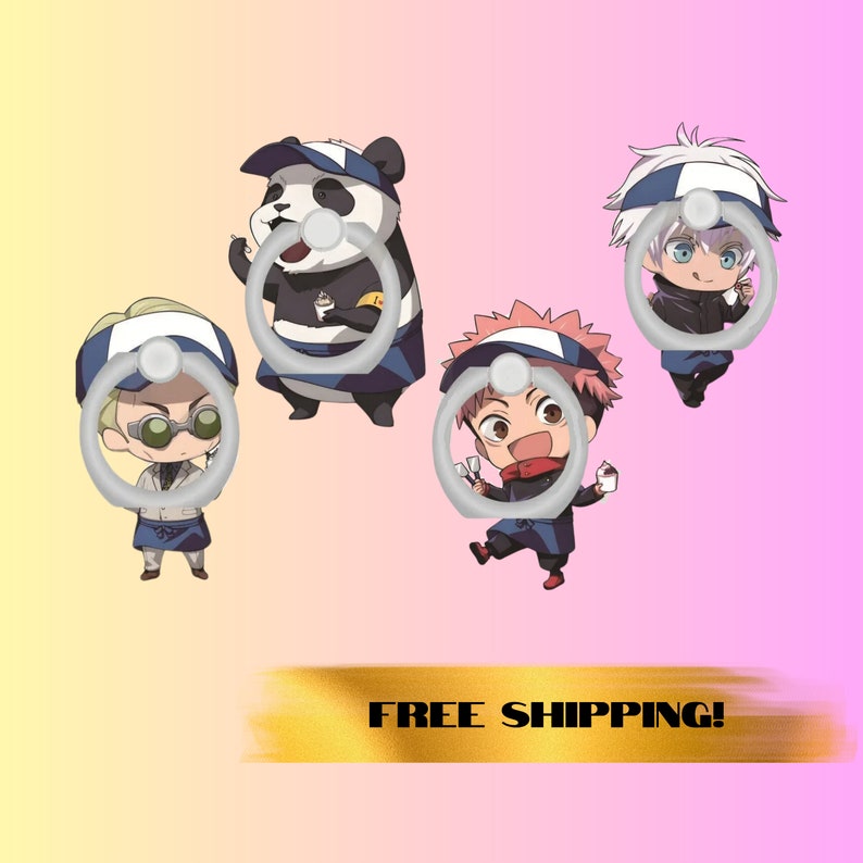 Jujutsu Kaisen Mobile Ring Stand/holder, Anime Chibi Gojo, Itadori ...