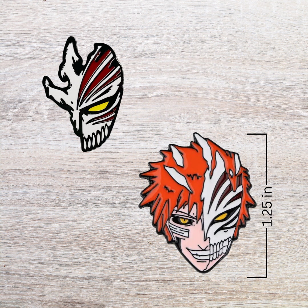 Ichigo Hallow Mask Pin - Bleach Anime Bankai - Etsy