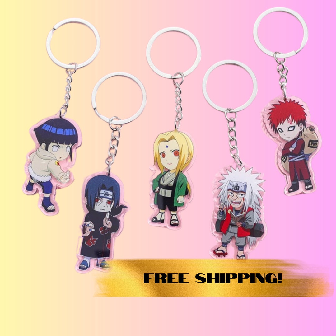 Anime Keychain Kawaii Ninja Chibi Keychain - Etsy