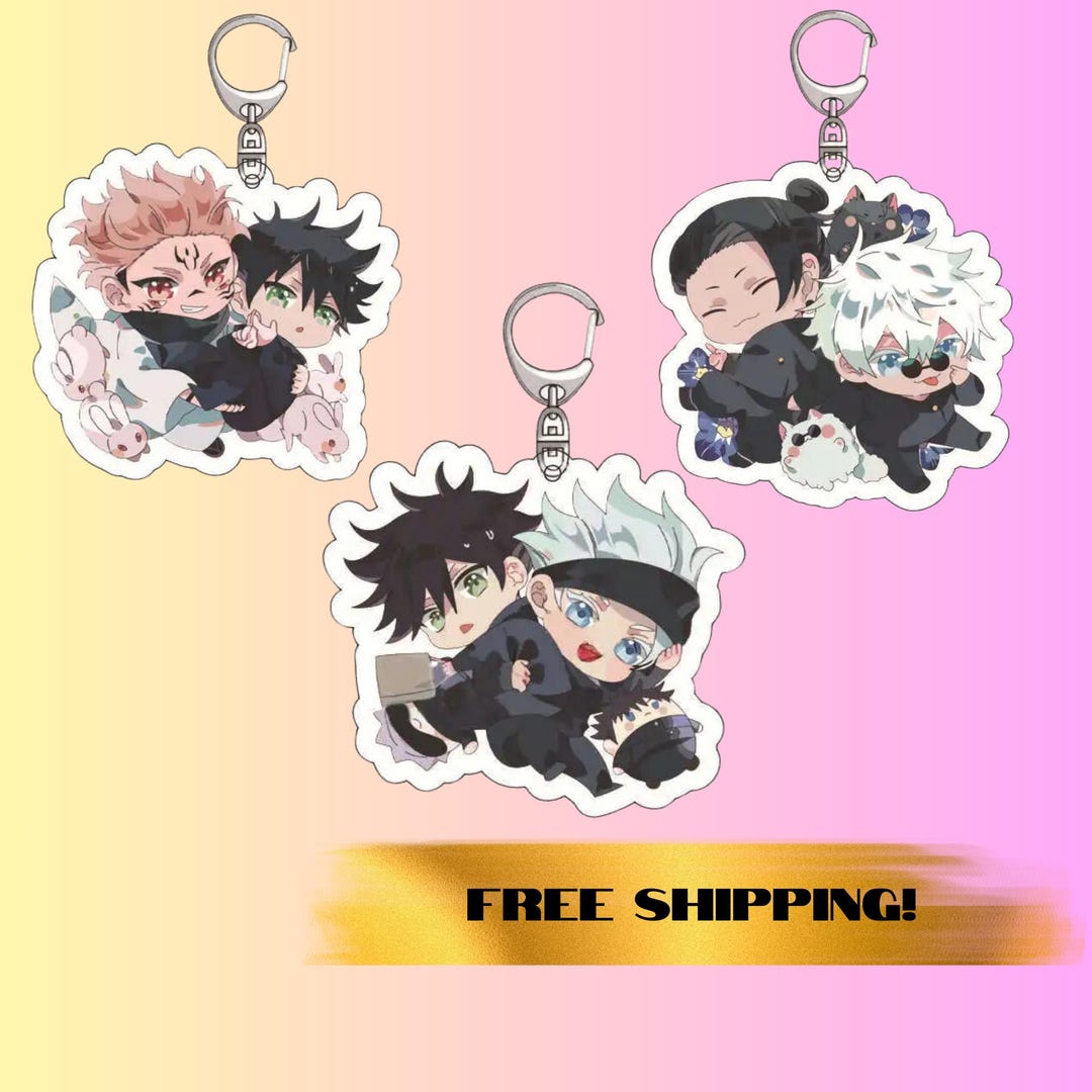 Jujutsu Kaisen Chibi Keychain: JJK, Sukuna, Gojo, Geto, Fushiguro ...