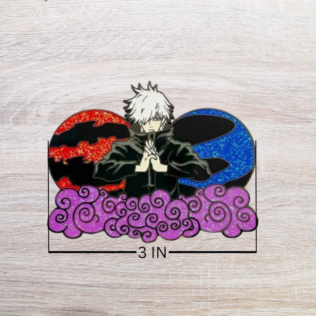 Gojo Satoru JJK Pin Anime - Limitless, Six Eyes, Cursed Technique Lapse ...