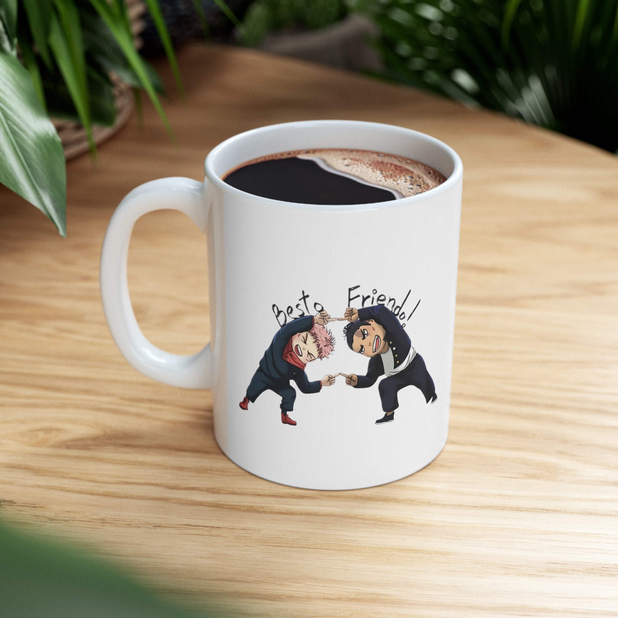 Besto Friendo Chibi JJK Anime Inspired Mug Jujutsu Kaisen Style Merch ...