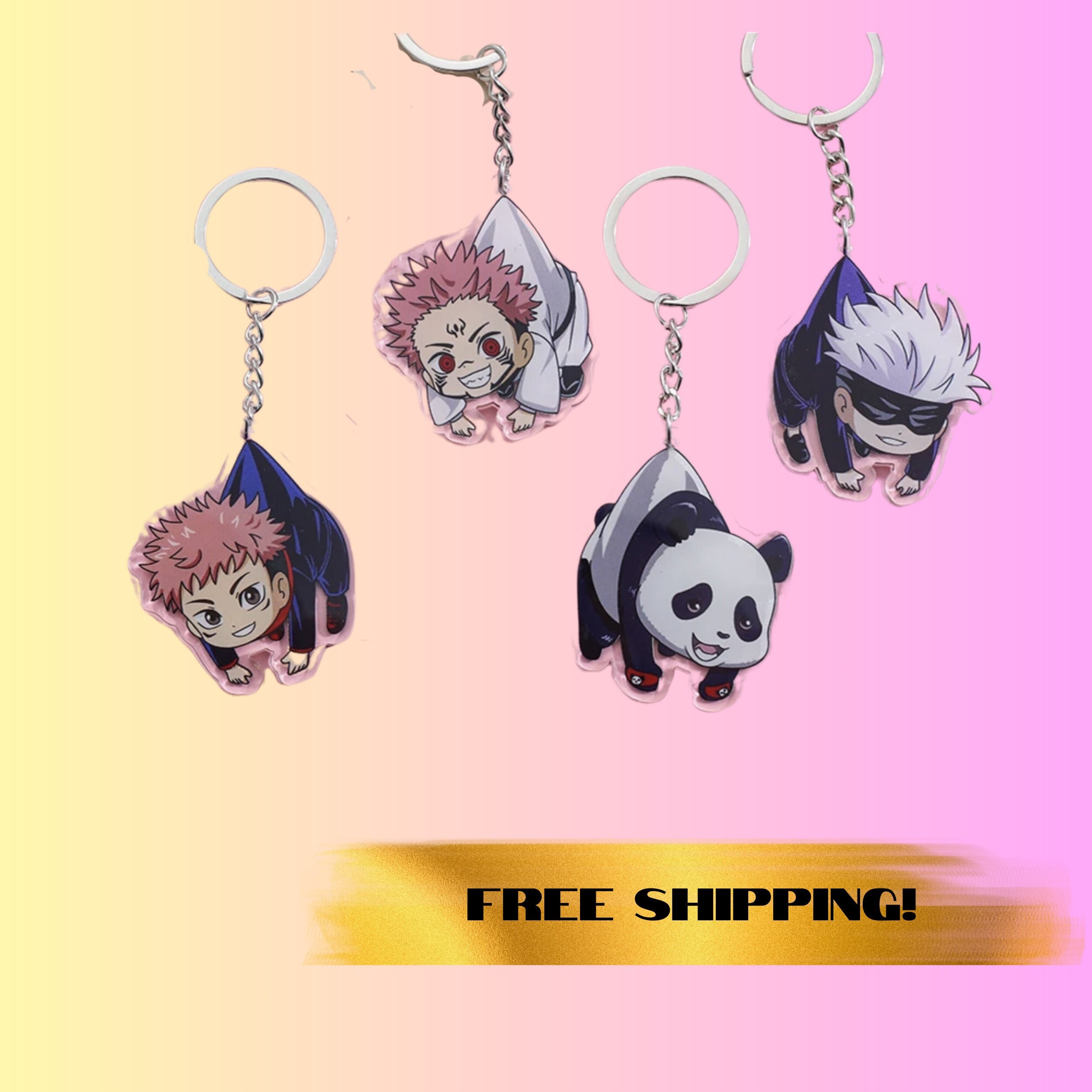 Jujutsu Kaisen Anime Acrilyc Chibi Character Keychain Charms Gojo ...