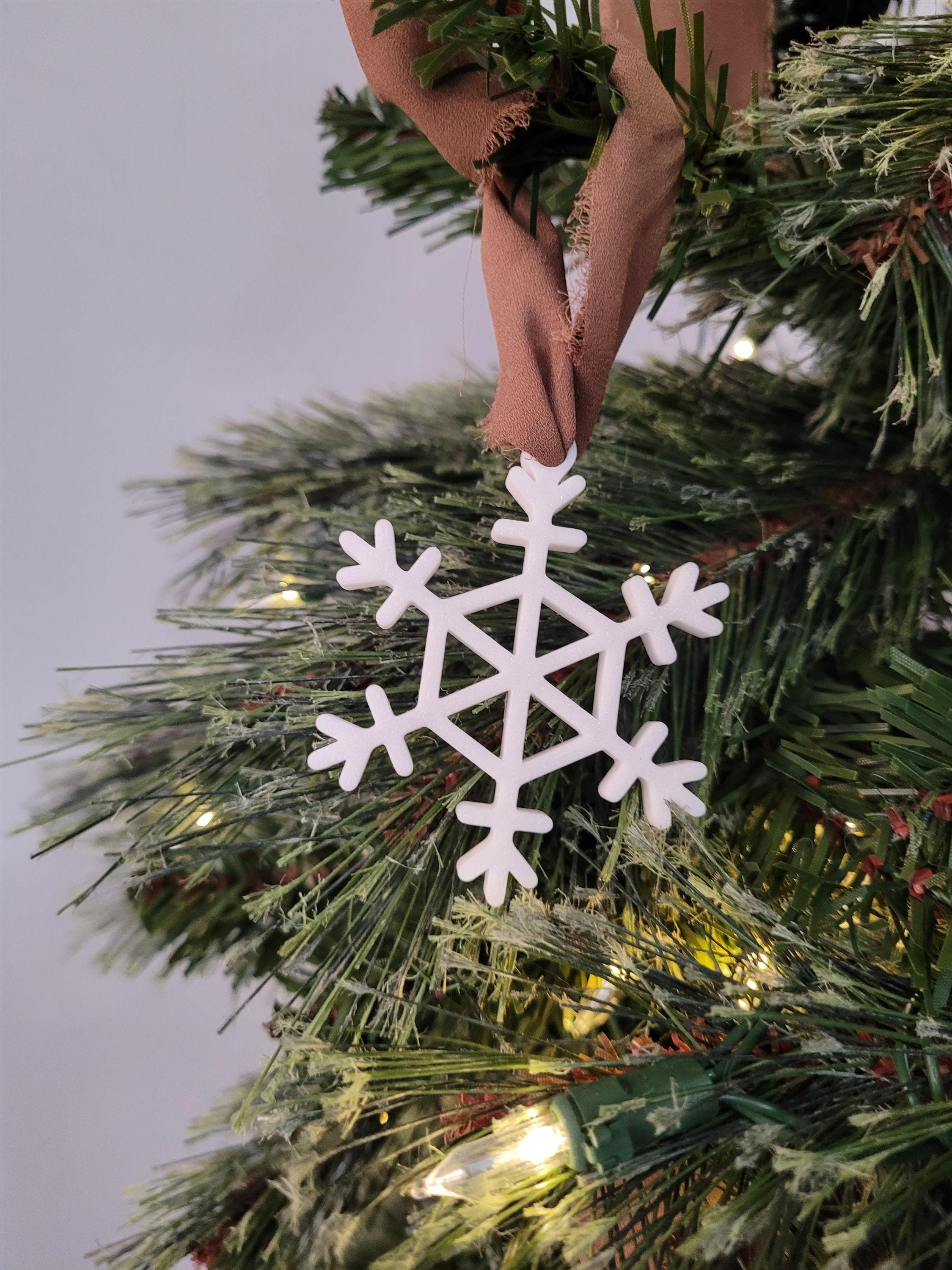 Snowflake Christmas Ornaments X8 - Etsy