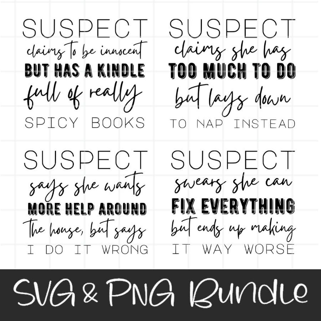 Suspect SVG, Suspect PNG, Suspect Claims, Suspect Challenge, Suspect ...