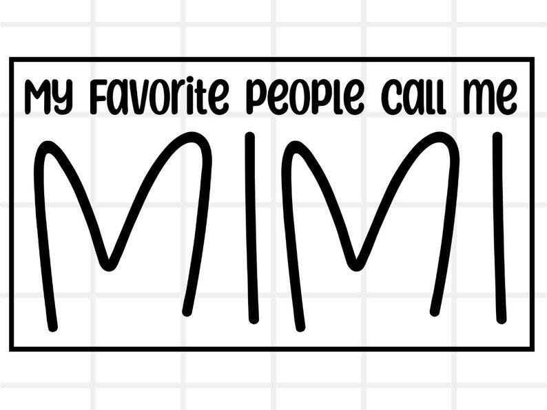 Mimi SVG PNG Bundle, Digital Download for Crafting & DIY Project - Etsy