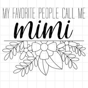 Mimi SVG Bundle, Mimi PNG Bundle, Creative Mimi Designs for Crafting ...
