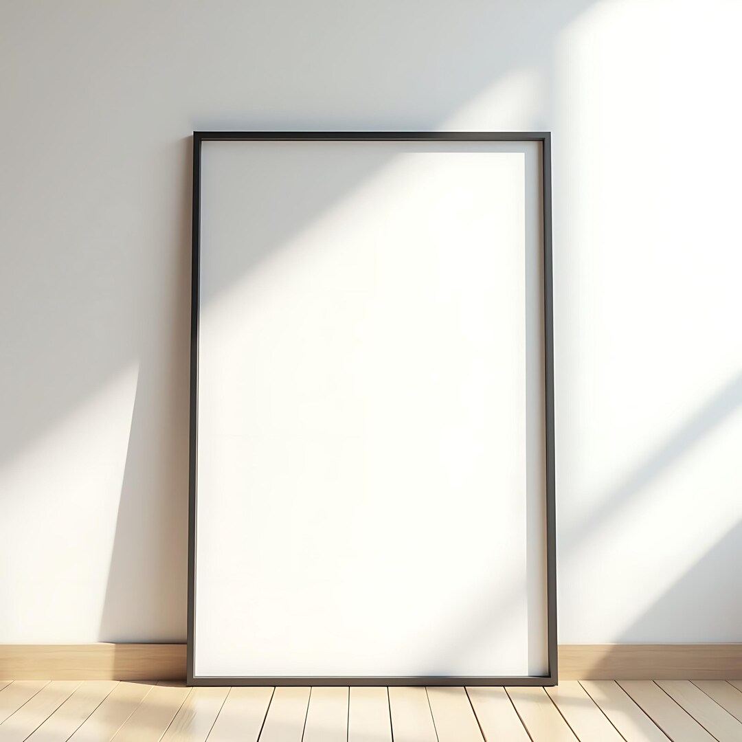 Thin Black Frame Mockup | Frame Mockup | Digital Frame Mockup ...