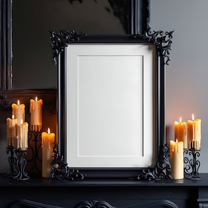 100 Pieces of Gothic & Black Frame Mockups | Gothic Home Decor | Gothic ...